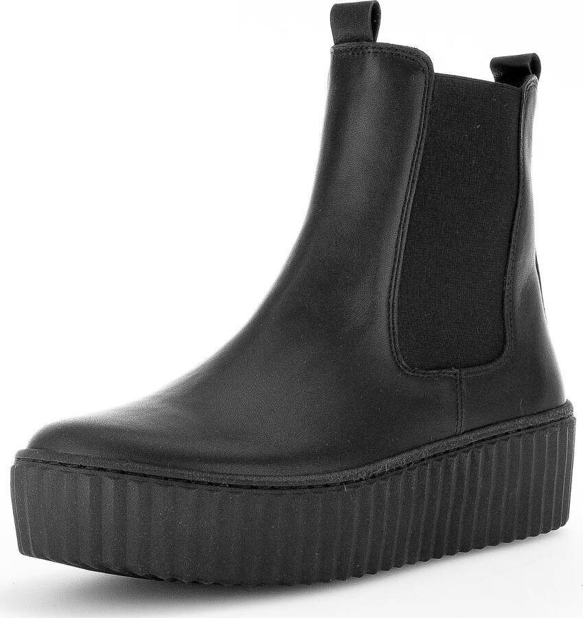 Gabor Zwarte Gesloten Booties Black Dames - Schoenen.nl