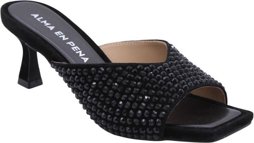 Alma en Pena Muiltje Zwart - Schoenen.nl