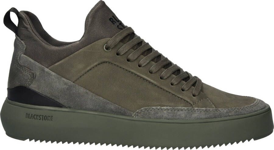 Blackstone JASON YG15 TARMAC MID-SNEAKER Man Green - Schoenen.nl