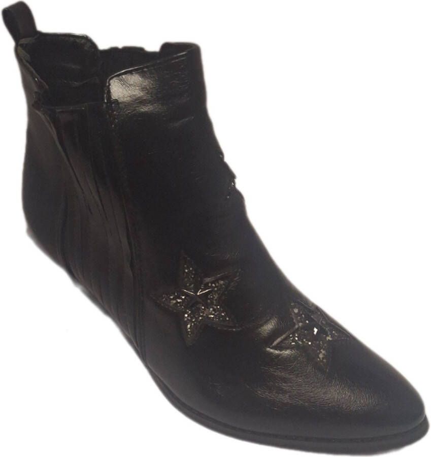 COCO PERLA -ENKELLAARSJE-HAKJE -COW CITY LOOK-BLACK-STRASS STAR ...