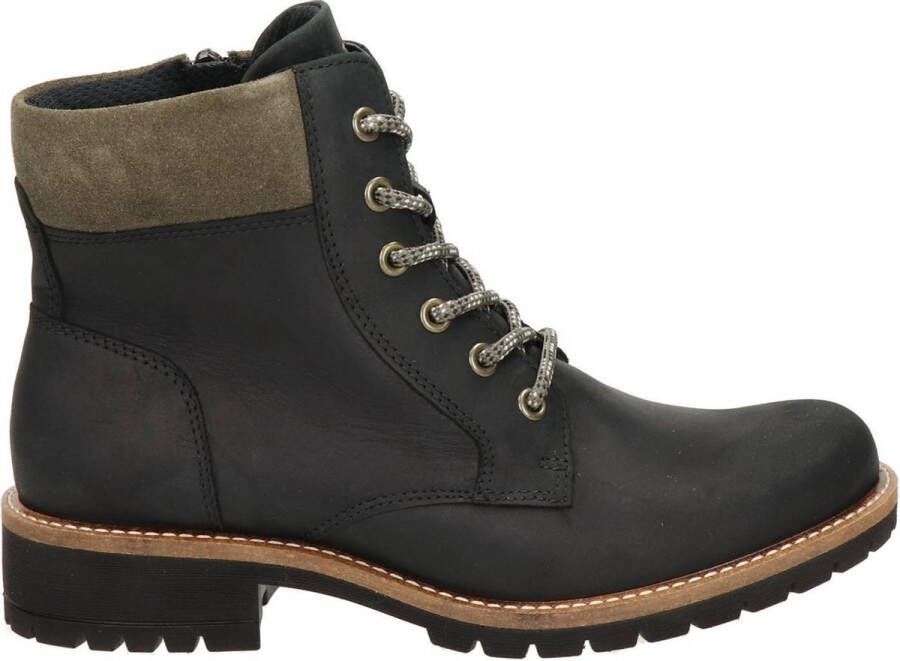 ECCO Elaina Dames veterboot Zwart - Schoenen.nl