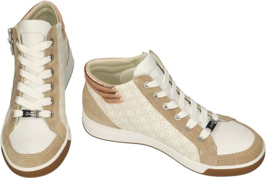 Ara -Dames off-white-crÈme-ivoor sneakers - Schoenen.nl