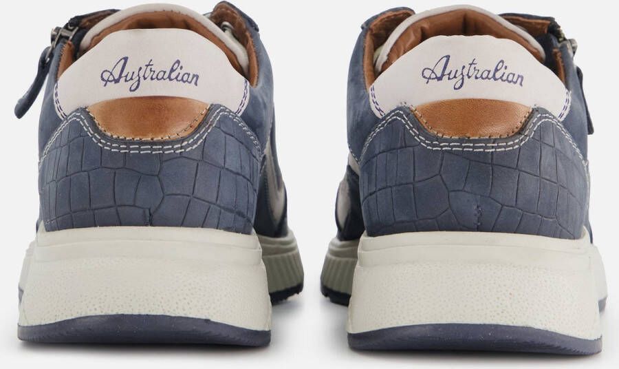 Australian Footwear Hatchback Sneakers Blauw Blue Light Grey - Schoenen.nl