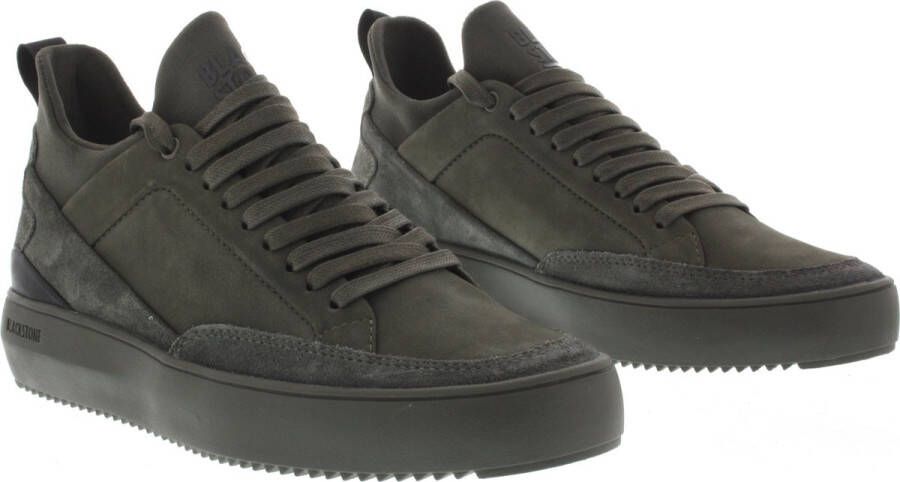 Blackstone JASON YG15 TARMAC MID-SNEAKER Man Green - Schoenen.nl