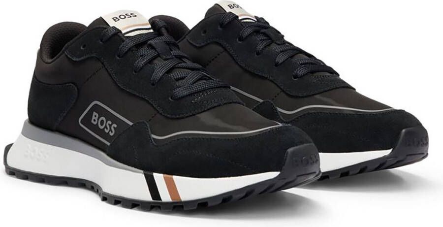 Hugo Boss Jonah Runn sneaker met suède details - Schoenen.nl