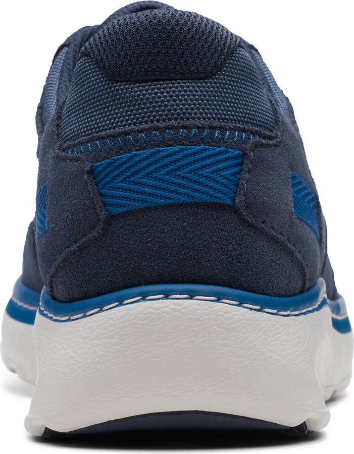 Clarks Sneaker ChartLite Tor Navy Combi Suède - Schoenen.nl