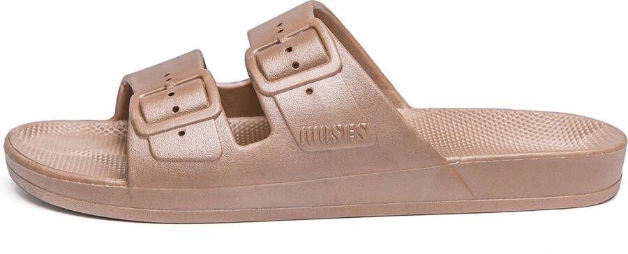Freedom Moses Slippers Slides Vegan Jupiter Roze - Schoenen.nl