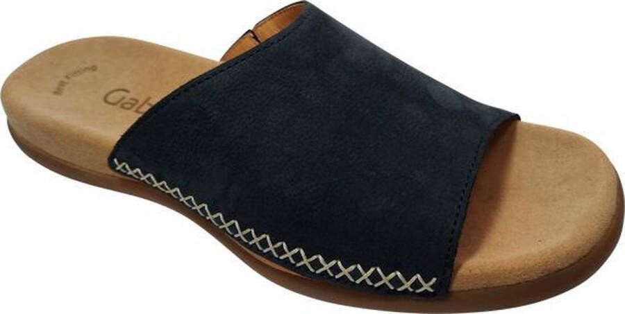 Gabor Slipper 03.705.16 F Blauw - Schoenen.nl