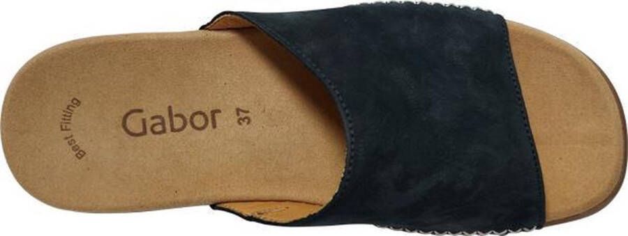 Gabor Slipper 03.705.16 F Blauw - Schoenen.nl