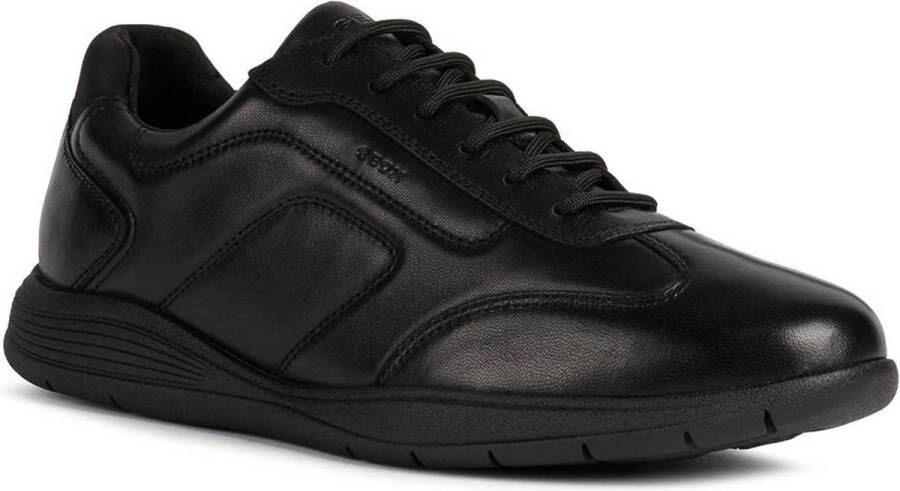 GEOX Spherica Herenschoenen Sportschoenen Sneakers Zwaart - Schoenen.nl