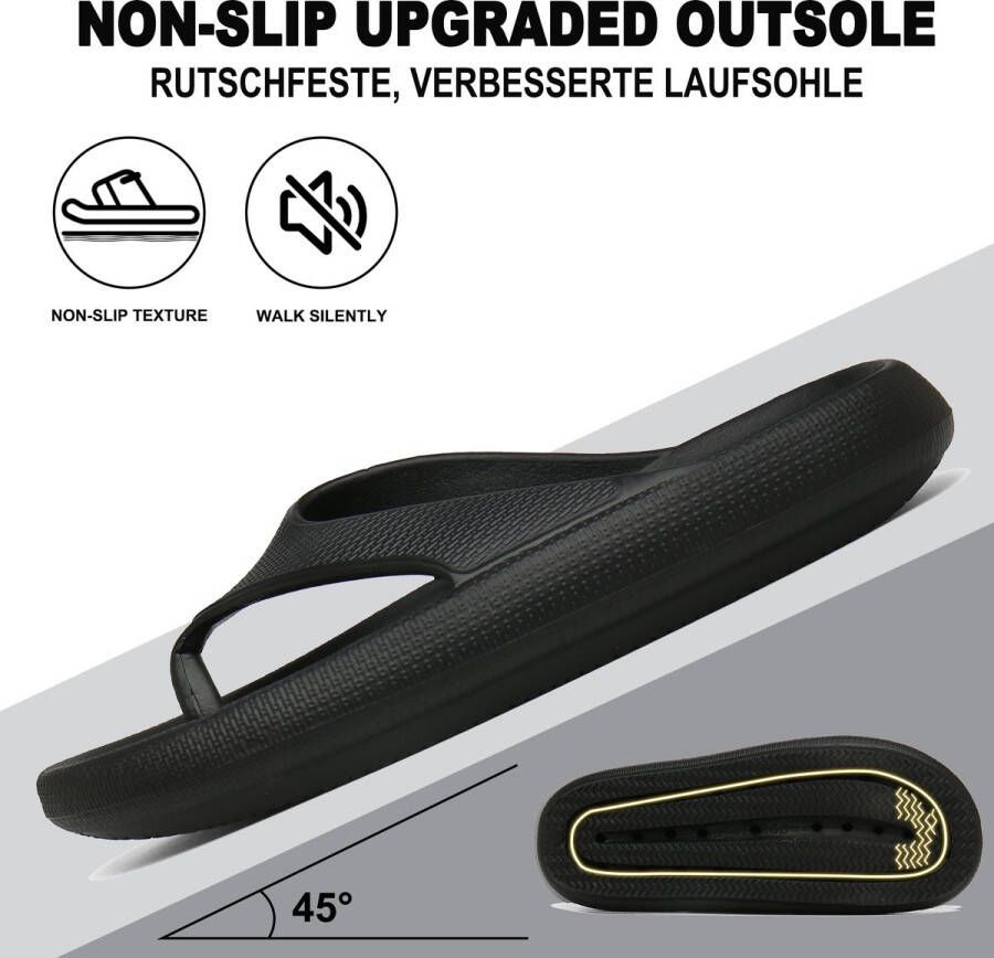 Geweo Slippers Heren Dames EVA Badslippers -Flip Flops Slim Slippers ...