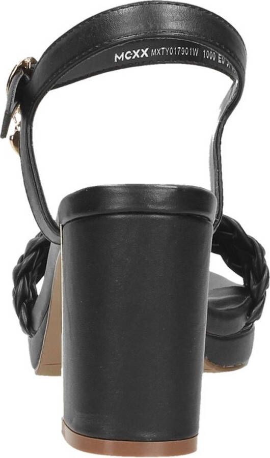 Mexx Heeled Sandalen Lewy Dames Zwart - Schoenen.nl