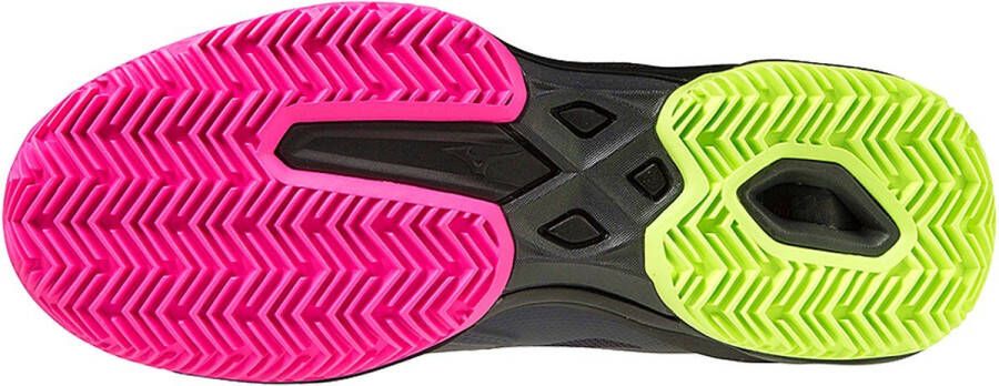 Mizuno Padelschoen Tennisschoen Wave Exceed Light Dames Zwart Roze ...