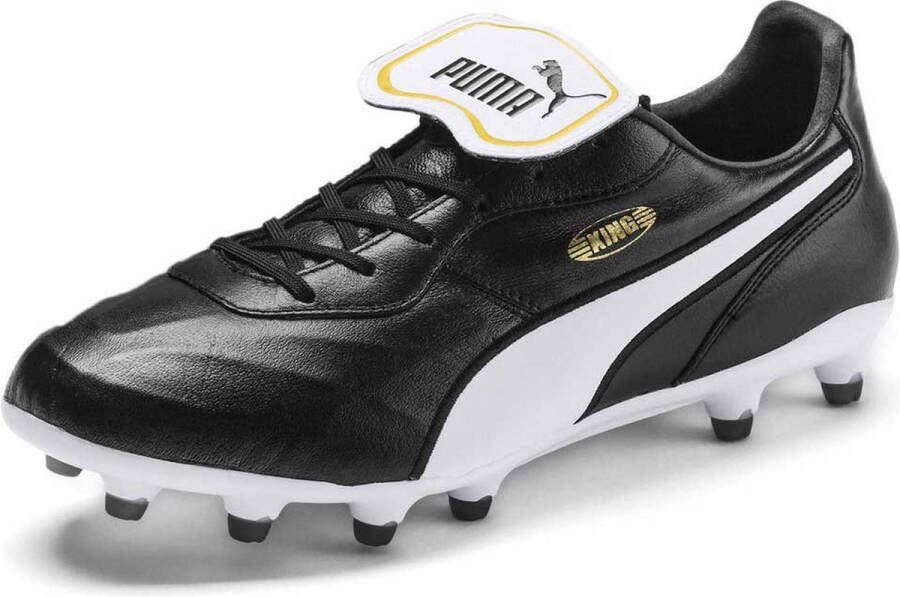 PUMA King Top FG Sportschoenen Mannen zwart wit goud - Schoenen.nl