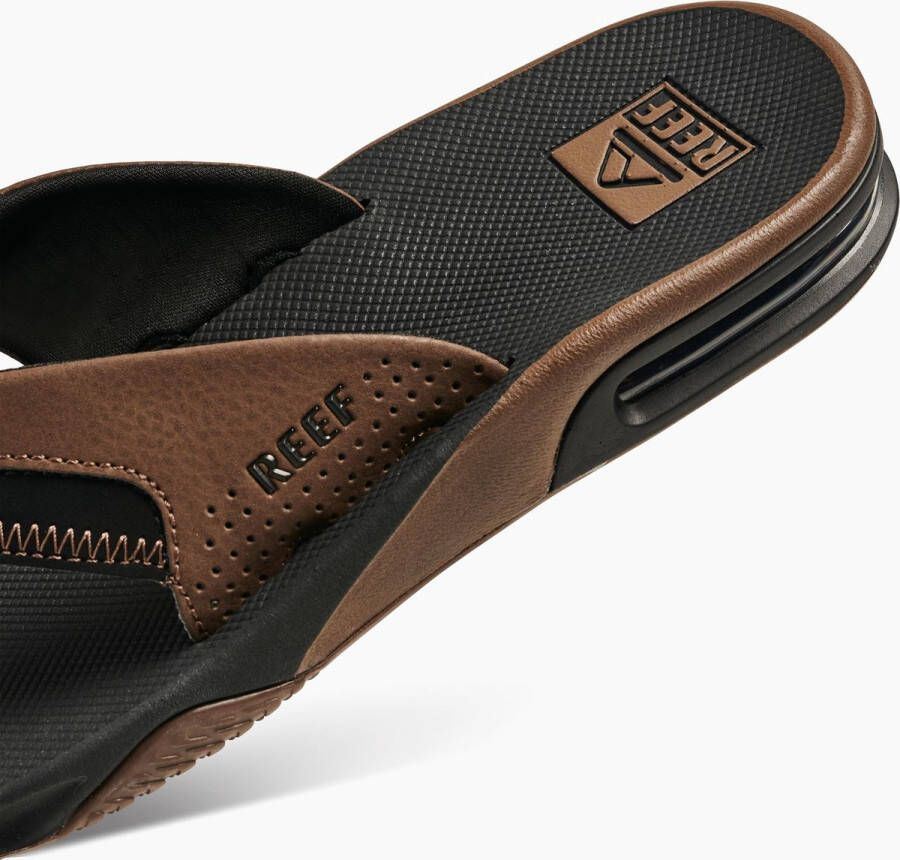 Reef Fanning Zwart Bruin Heren Slippers CI8102 - Schoenen.nl