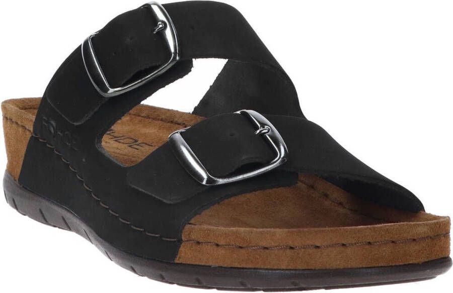 Rohde 5856 Volwassenen Dames slippers Kleur Zwart - Schoenen.nl