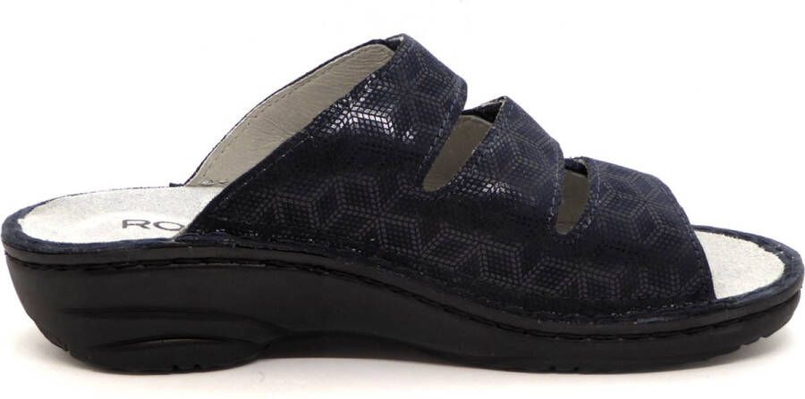 Rohde Dames Slipper 5772-56 Blauw - Schoenen.nl