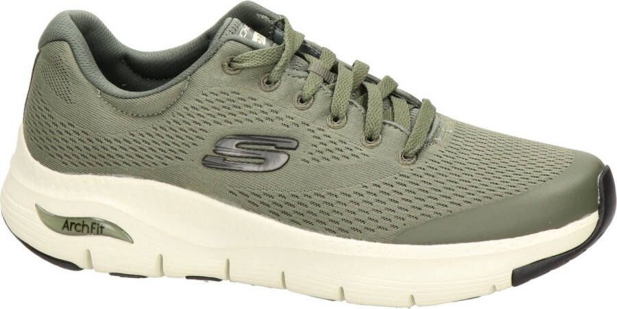 Skechers Groene Textiel Wasbare Sneaker met Arch Fit en AirCooled ...