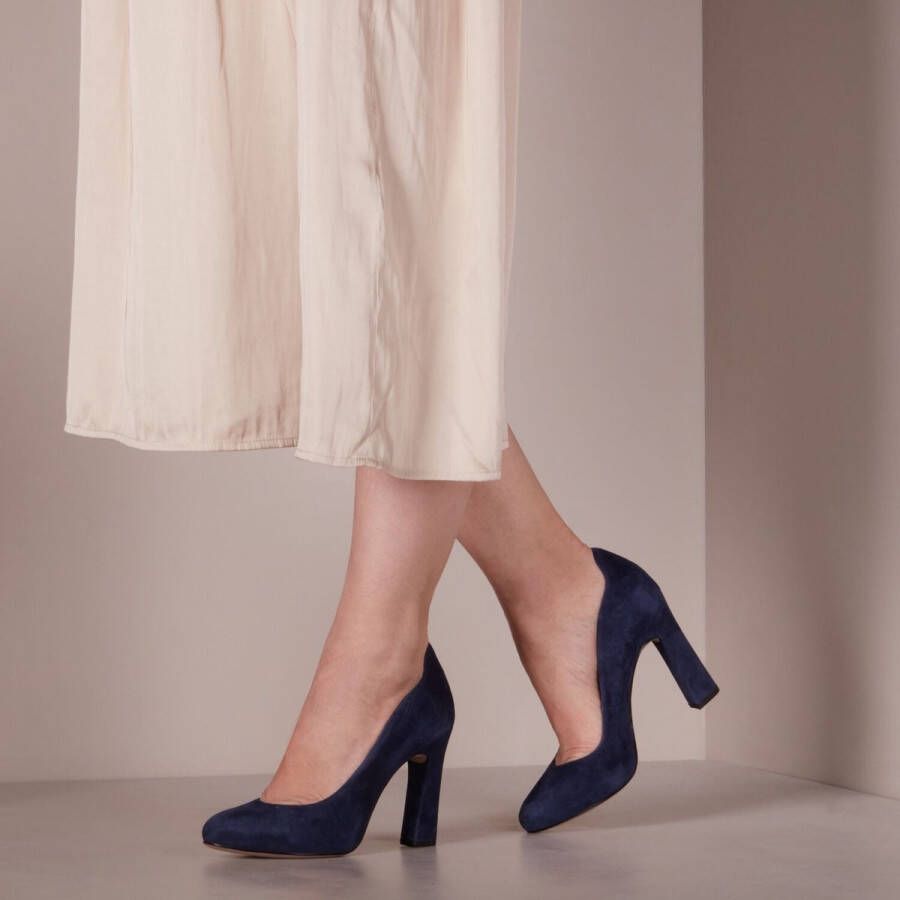 Unisa Pascual Pumps High Heels Schoenen Hoge Hak Dames Blauw - Schoenen.nl
