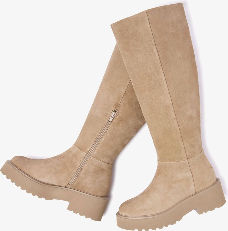 Via vai Bobbi Stone 59096 01-212 Beige Boots - Schoenen.nl