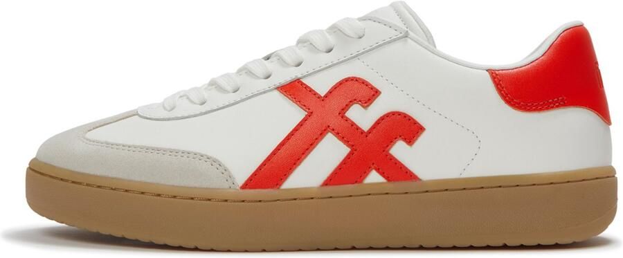 FitFlop The Dash T-Toe Leather Sneakers - Schoenen.nl