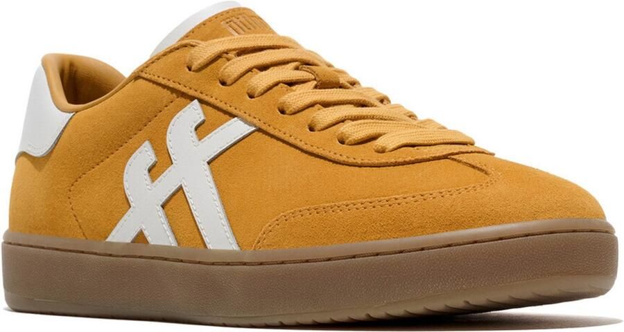 FitFlop The Dash T-Toe Leather Sneakers - Schoenen.nl