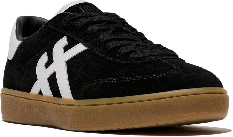 FitFlop The Dash T-Toe Leather Sneakers - Schoenen.nl