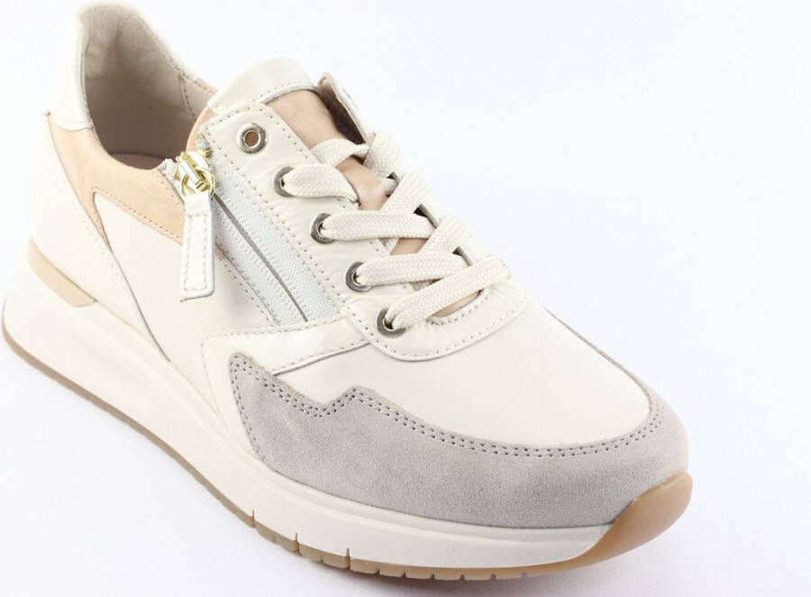 Gabor -Dames crÈme sneakers - Schoenen.nl