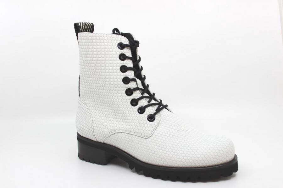 Hassi-A Hassia 302069 Enkellaars Wit Wijdte H - Schoenen.nl