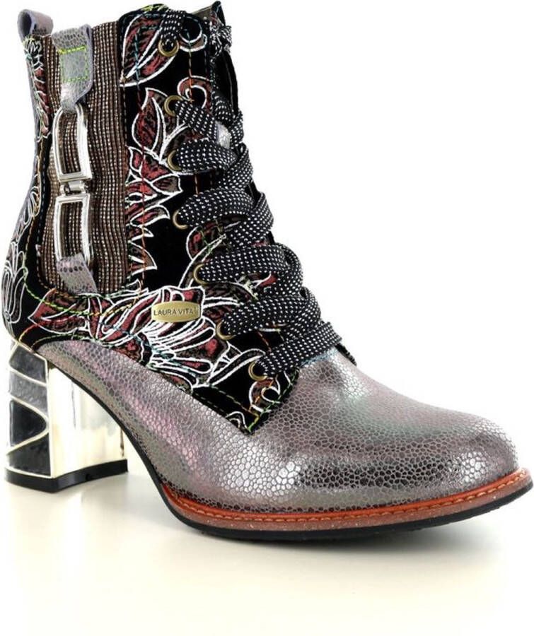 Laura Vita Korte Laars Marbreo 02 SL20-2A Acier Grijs Multi - Schoenen.nl