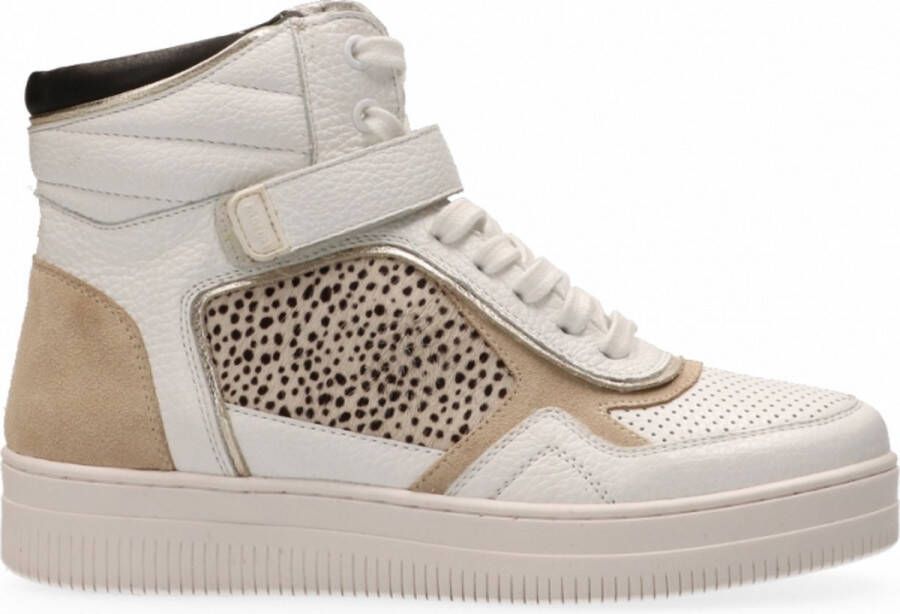 Maruti Max Sneakers Pixel Wit White Beige Pixel - Schoenen.nl