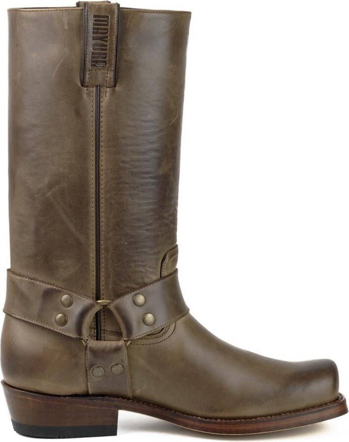 Mayura Boots 01 Bruin Biker Western Laarzen Mannen Vierkante Neus ...