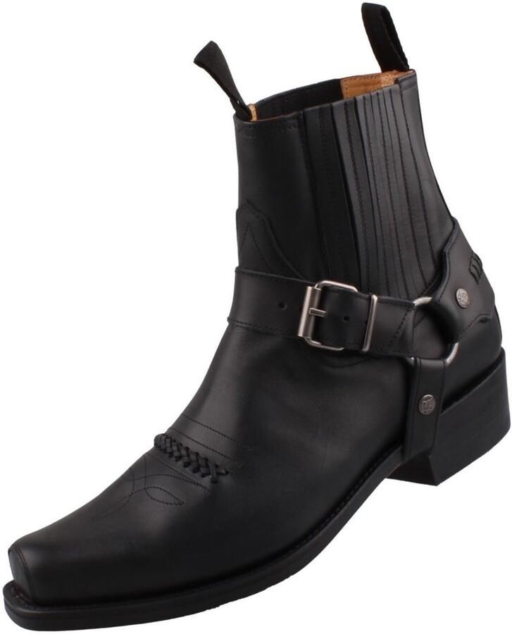 Sendra boots Sendra biker enkellaars 6445 zwart - Schoenen.nl
