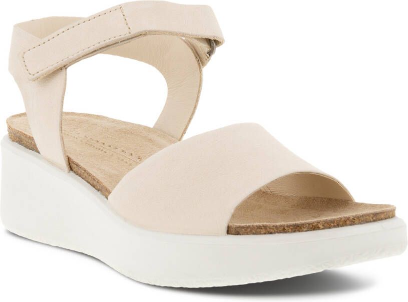 ECCO Flowt Wedge Cork Beige - Schoenen.nl