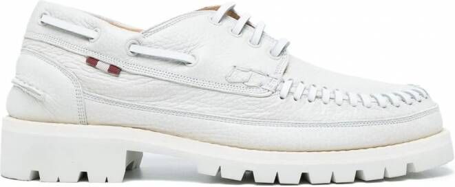 Bally Trendal leren mocassins Wit - Schoenen.nl