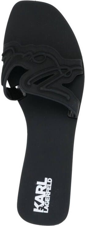 Karl Lagerfeld Jelly slippers Zwart - Schoenen.nl