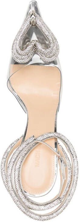 MACH & MACH Triple Heart pumps Zilver - Schoenen.nl