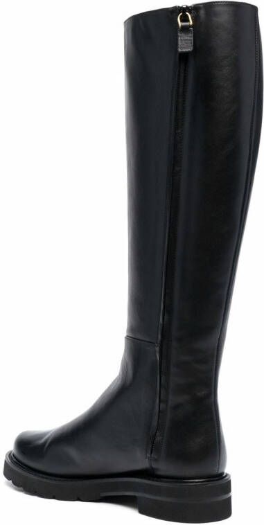 Stuart Weitzman Mila Lift leren knielaarzen Zwart - Schoenen.nl