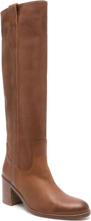 Via Roma 15 Leren laarzen Bruin - Schoenen.nl