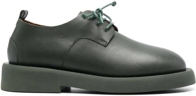 Marsèll Oxford leren veterschoenen Groen - Schoenen.nl