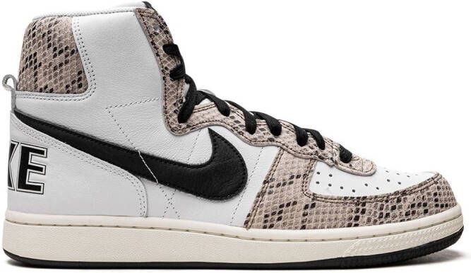 Nike Terminator sneakers met slangenleer-effect Beige - Schoenen.nl