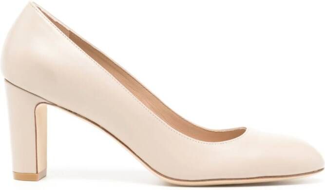 Stuart Weitzman Vida leren pumps Beige - Schoenen.nl