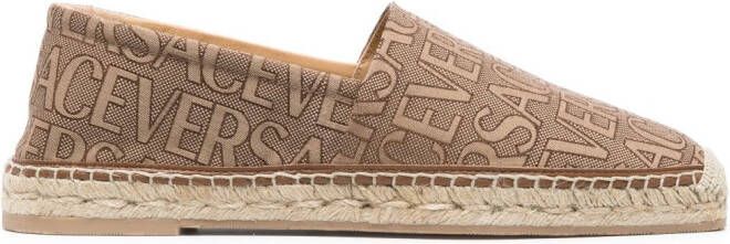 Versace Espadrilles met print Beige - Schoenen.nl