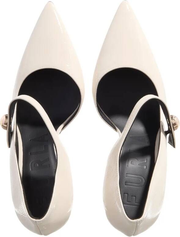 Furla Pumps & high heels Sfera Mary Jane T.90 in crème - Schoenen.nl