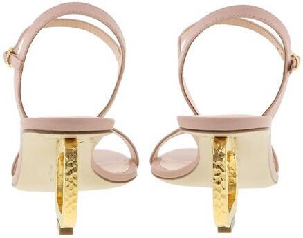 Rupert Sanderson Sandalen Silhouette Mid Heel Sandal in poeder roze ...