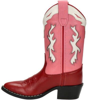 Bootstock Velvet Cake leren cowboylaarzen rood roze - Schoenen.nl