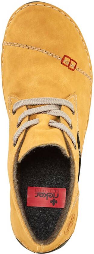 Rieker Hoge veterschoen Geel - Schoenen.nl