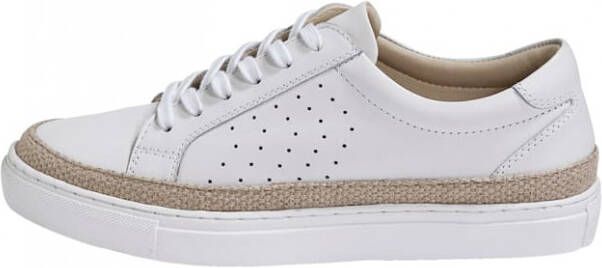 Studio W Sneaker met subtiele openingen Wit - Schoenen.nl