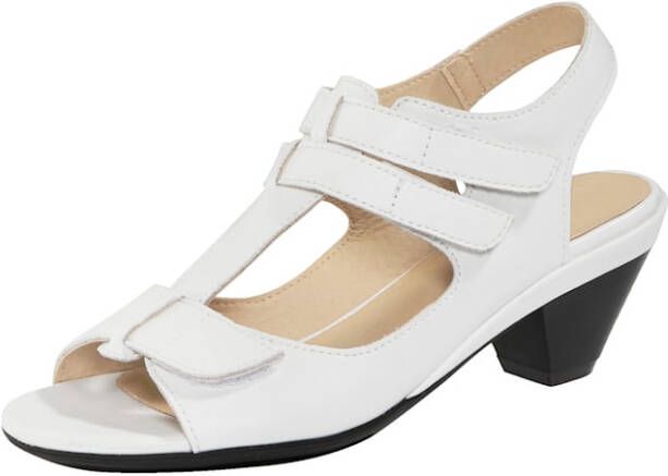 Liva Loop Sandaaltje met makkelijke instap Wit - Schoenen.nl