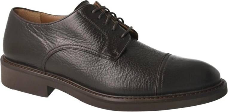 Calce Bruine Leren Veterschoen - Schoenen.nl
